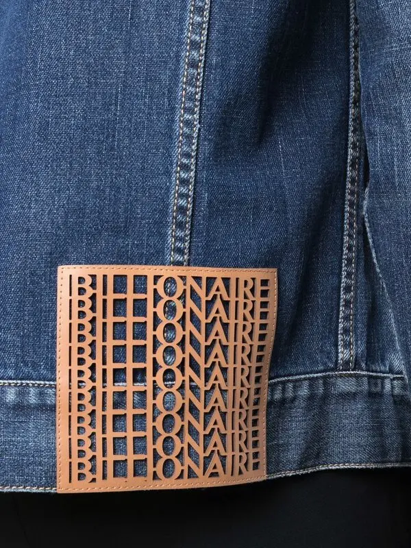 BILLIONAIRE All Over Bb Denim Jacket
