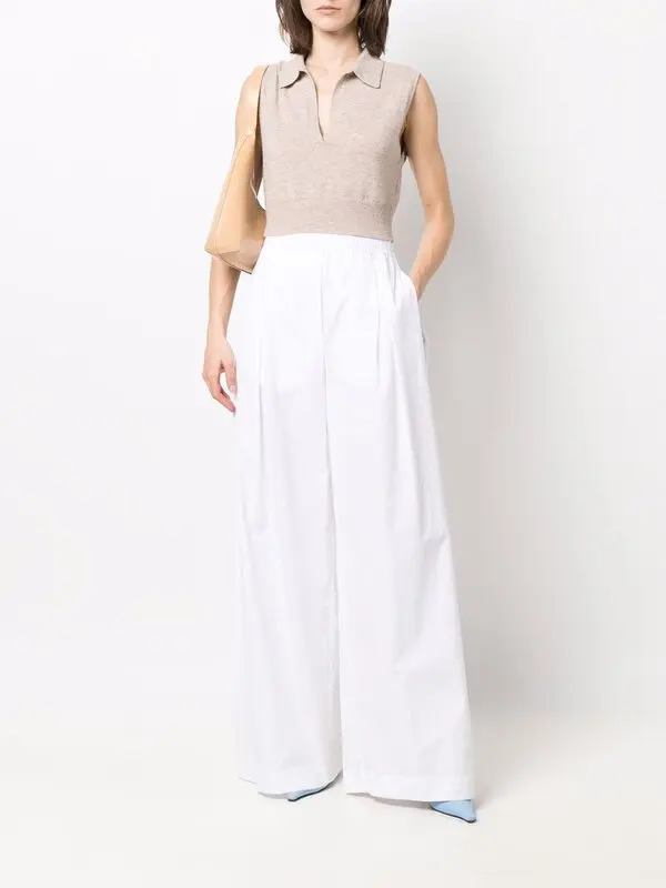 Aspesi Wide-leg Trousers - White