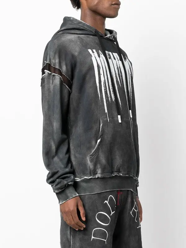 HACULLA. Smeared Distressed Hoodie