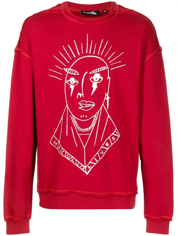 HACULLA. Logo-print Jumper - Red