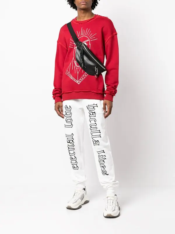 HACULLA. Logo-print Jumper - Red