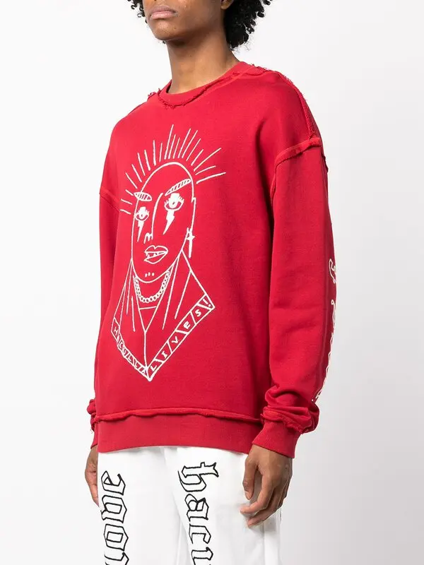 HACULLA. Logo-print Jumper - Red
