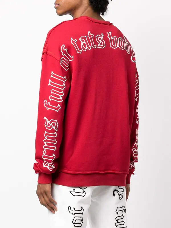 HACULLA. Logo-print Jumper - Red
