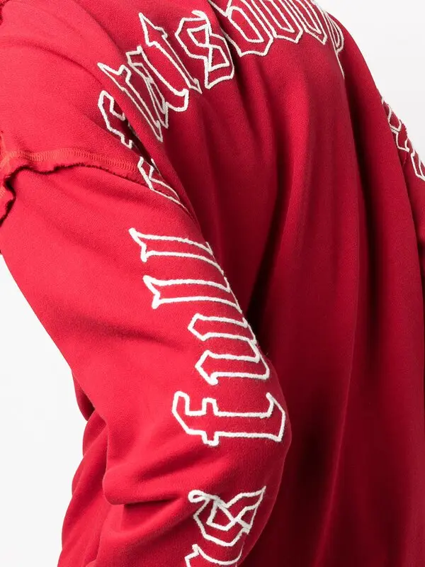 HACULLA. Logo-print Jumper - Red