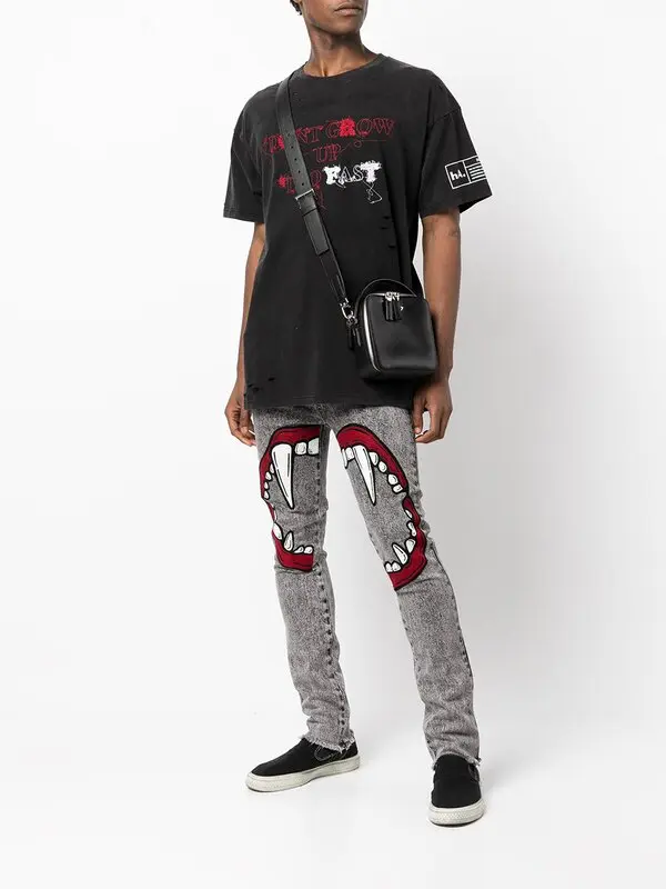 T-shirt Haculla Noir Et Blanc Homme Taille XL - Coton Street Art