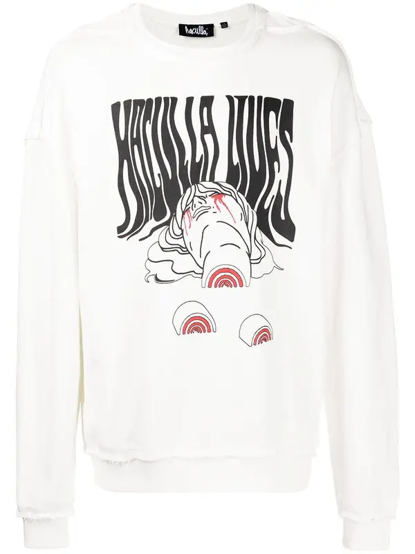 HACULLA. Logo-print Jumper - White