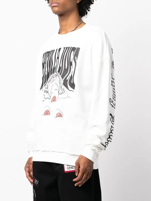 HACULLA. Logo-print Jumper - White