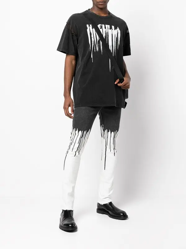 HACULLA. Smeared Stretch-cotton T-shirt