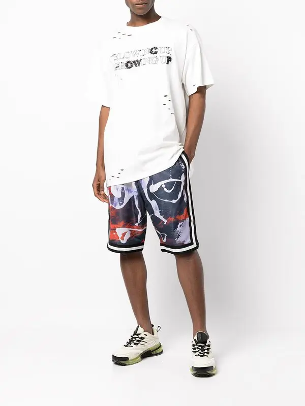 HACULLA. Painted Basketball Track Shorts