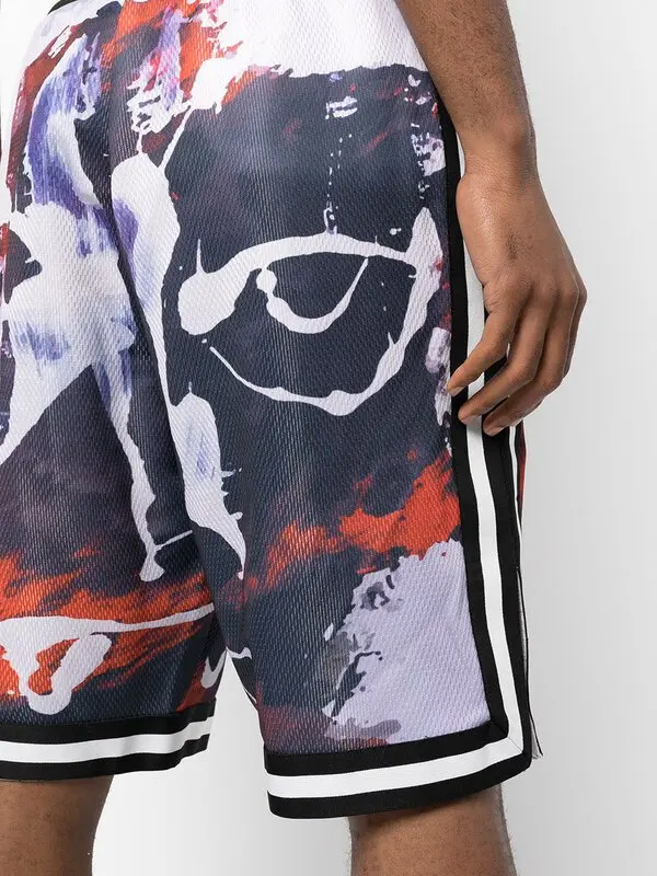HACULLA. Painted Basketball Track Shorts