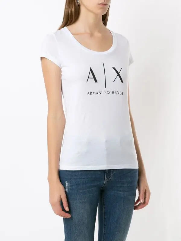 Armani Exchange Logo-print Round-neck T-shirt