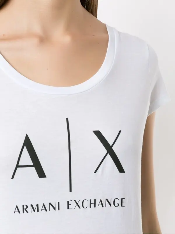 Armani Exchange Logo-print Round-neck T-shirt