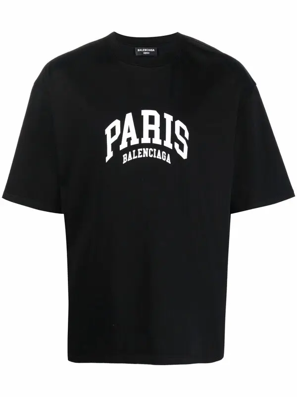 Balenciaga Cities Paris T-Shirt In Black - 40% Off | Editorialist