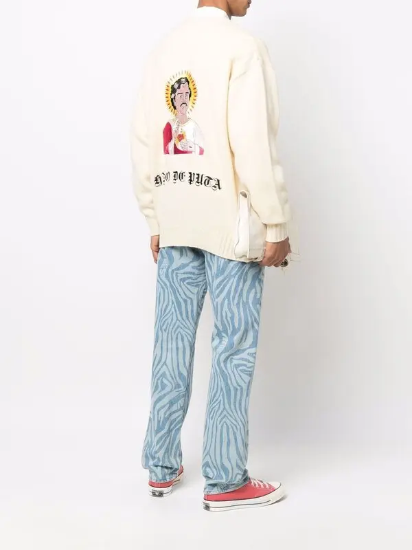 WACKO MARIA Embroidered Knit Cardigan