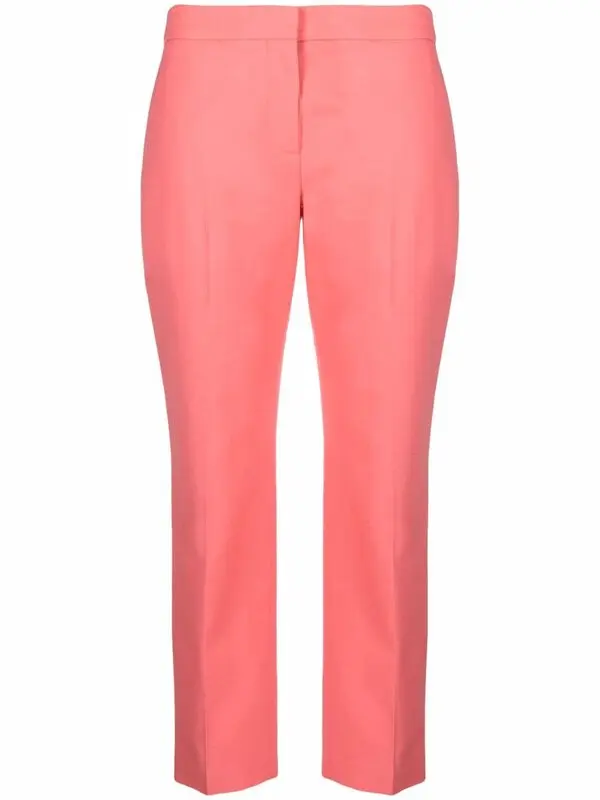 Alexander McQueen Mid-rise Cropped Trousers