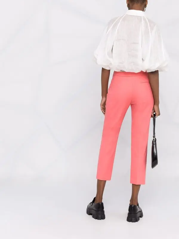 Alexander McQueen Mid-rise Cropped Trousers