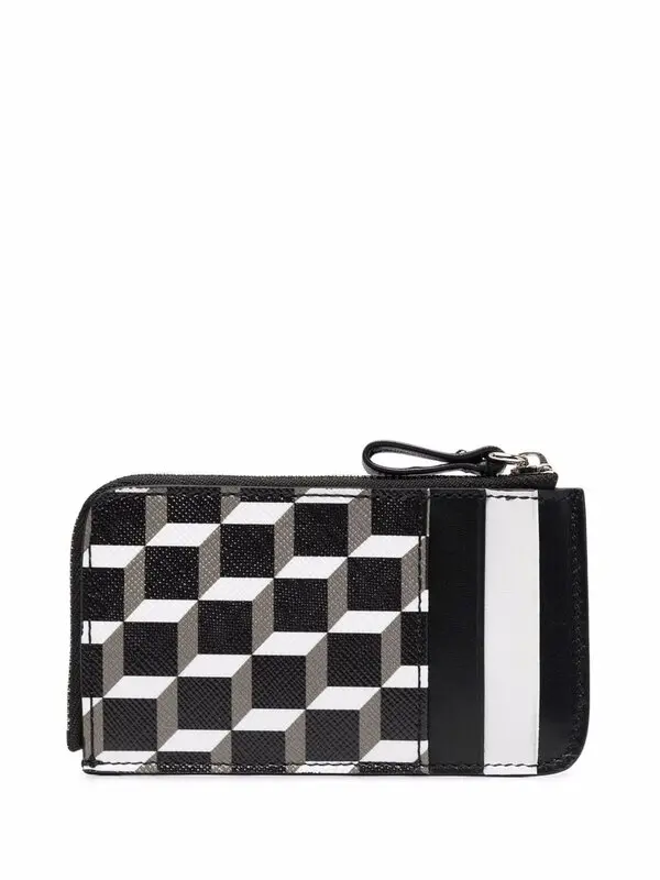 Pierre Hardy Monogram-print Zip-up Wallet