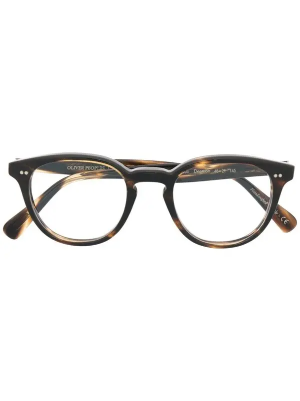 Oliver Spencer Desmon Round-frame Glasses - Brown