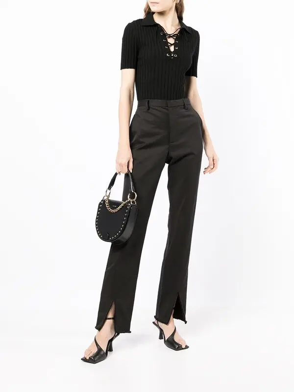 DION LEE Fray-trim Trousers