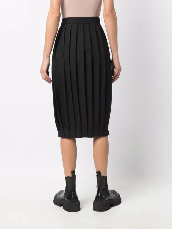 AMI Paris Mid-length Pleated Skirt