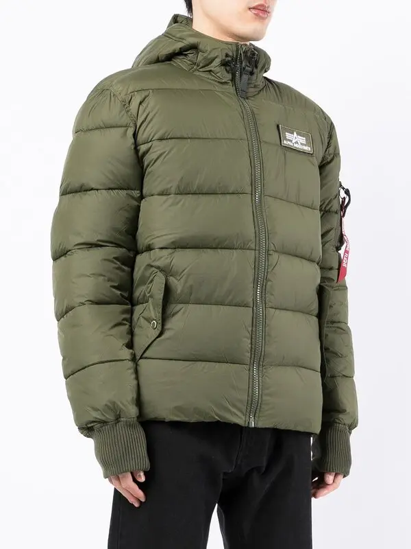 Alpha Industries Padded Logo Jacket - Green