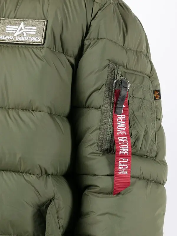 Alpha Industries Padded Logo Jacket - Green