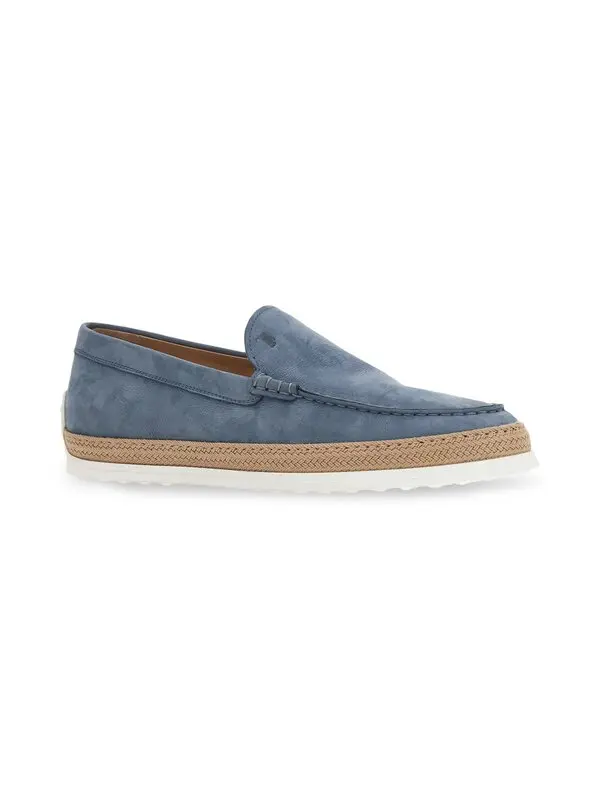 TOD'S Suede Tv Espadrilles - Light Blue