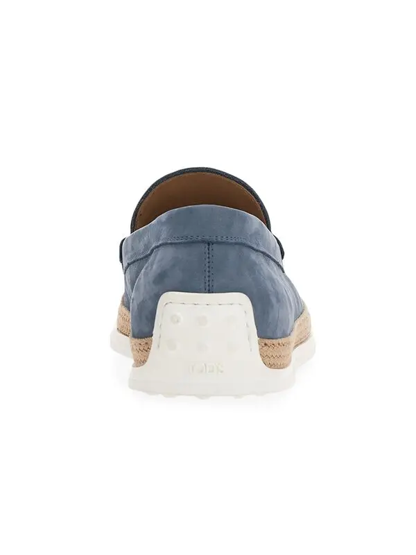 TOD'S Suede Tv Espadrilles - Light Blue
