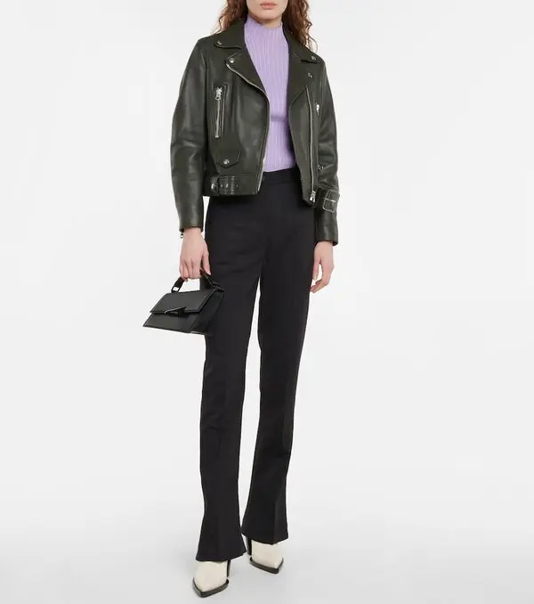 Acne Studios Leather Biker Jacket