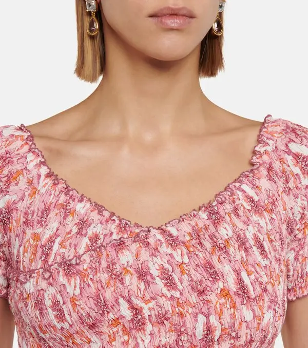 Poupette St Barth Soledad Printed Mini Dress - Pink