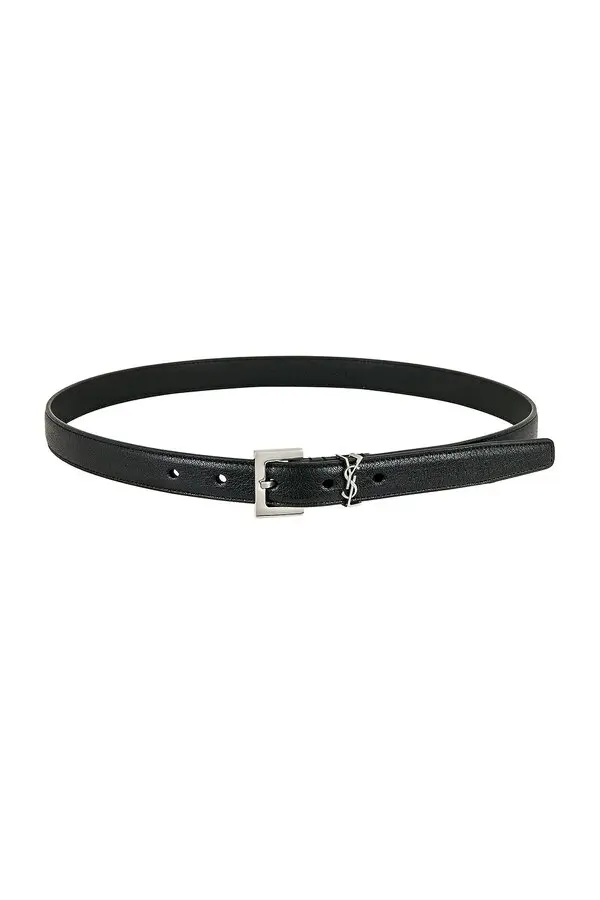 Saint Laurent Monogramme Belt - Noir