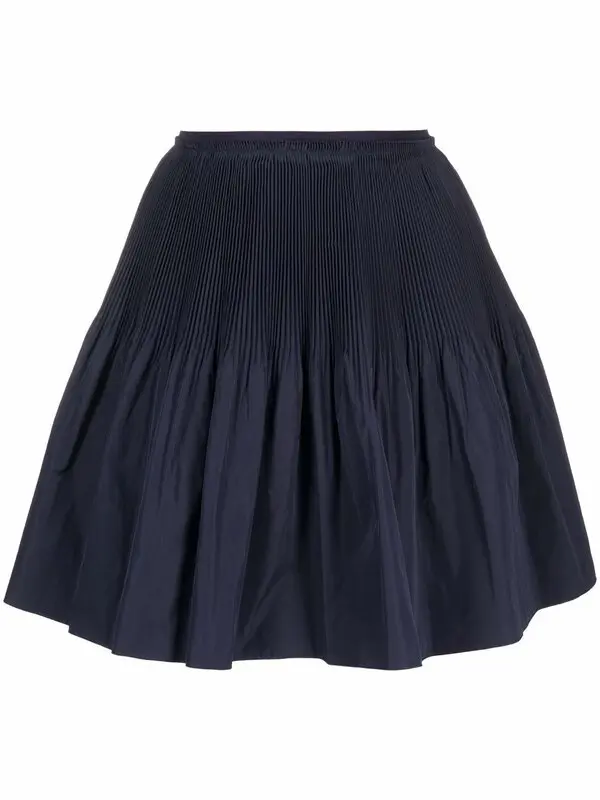 Red Valentino Pleated A-line Skirt
