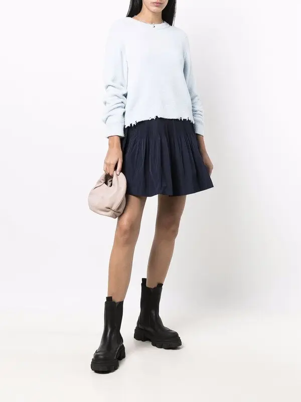 Red Valentino Pleated A-line Skirt