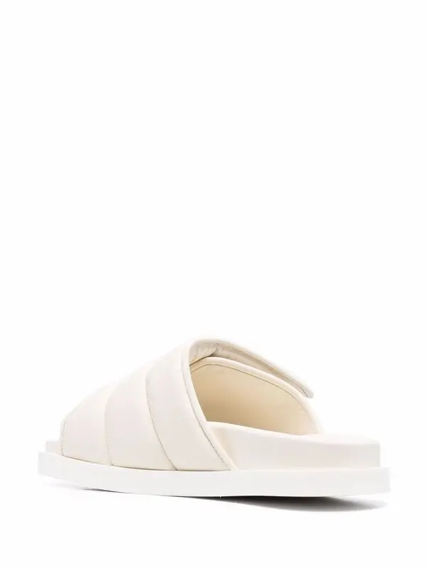 GIABORGHINI Padded Slip-on Sandals - Neutrals