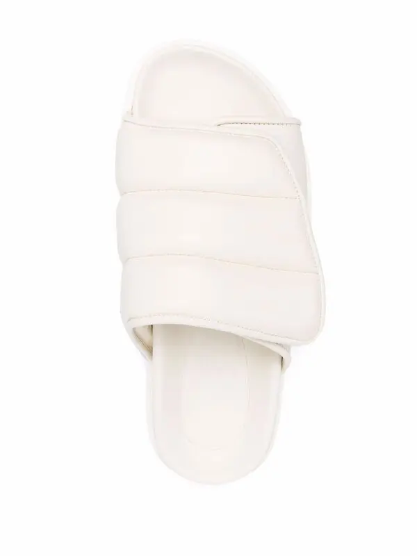 GIABORGHINI Padded Slip-on Sandals - Neutrals