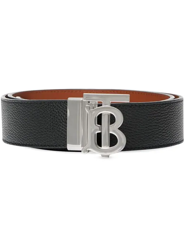Burberry Monogram Buckle Belt - Black