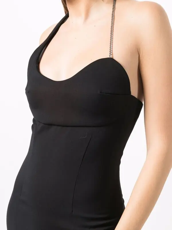 Coperni Chain-link Detail Halterneck Dress