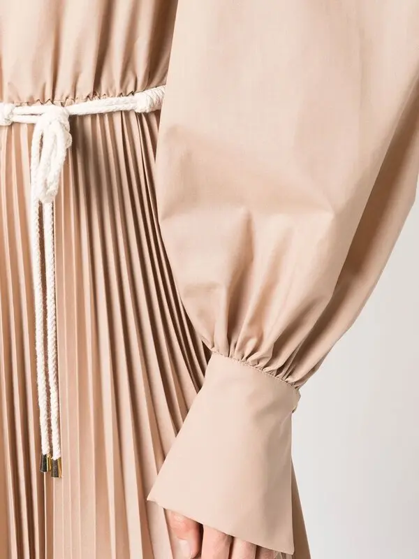 Federica Tosi Puff-shoulder Pleated Dress