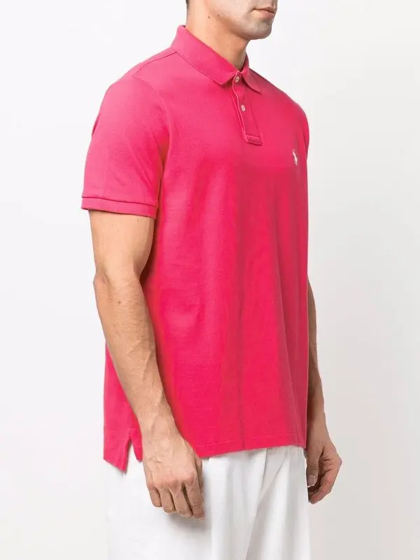 Polo Ralph Lauren Piqué Embroidered Polo Shirt - Pink