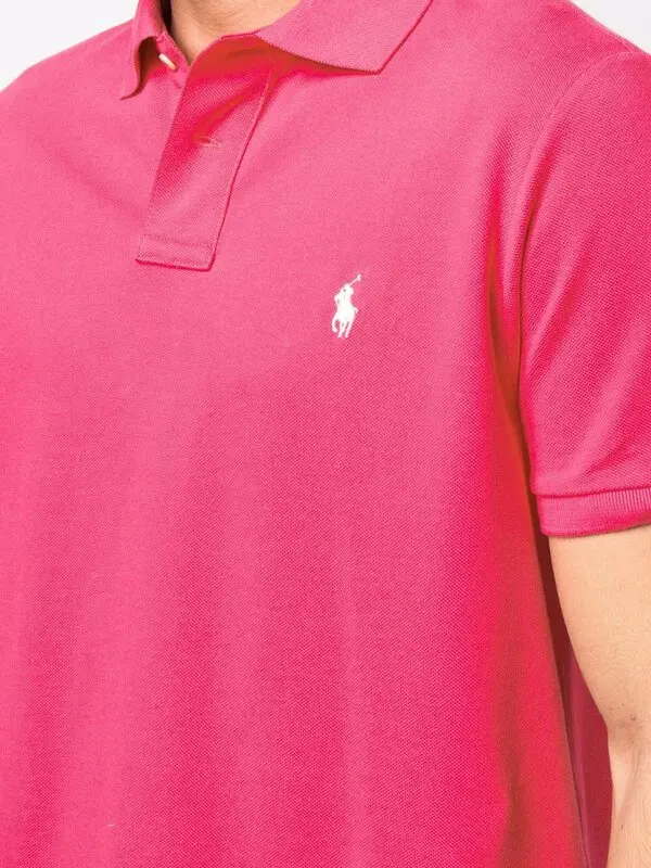 Polo Ralph Lauren Piqué Embroidered Polo Shirt - Pink
