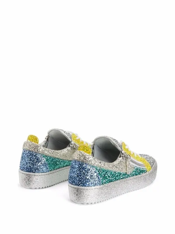 GIUSEPPE ZANOTTI Gail Glitter Sneakers - Grey