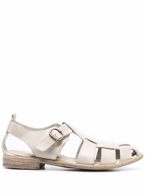 Officine Creative Caged Leather Sandals - Neutrals