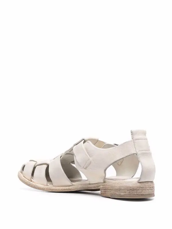 Officine Creative Caged Leather Sandals - Neutrals