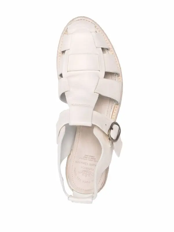 Officine Creative Caged Leather Sandals - Neutrals