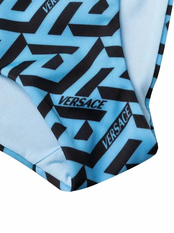 Versace Logo Bikini Bottom - Blue