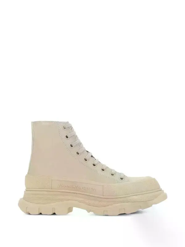 Alexander McQueen Tread Slick Lace-up Boots - Neutrals
