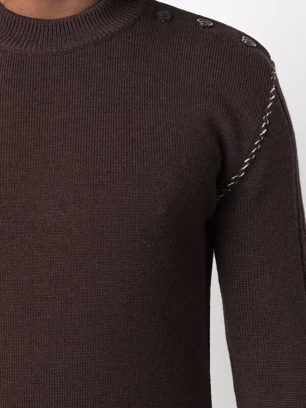 MAISON MARGIELA Contrasting-stitch Jumper