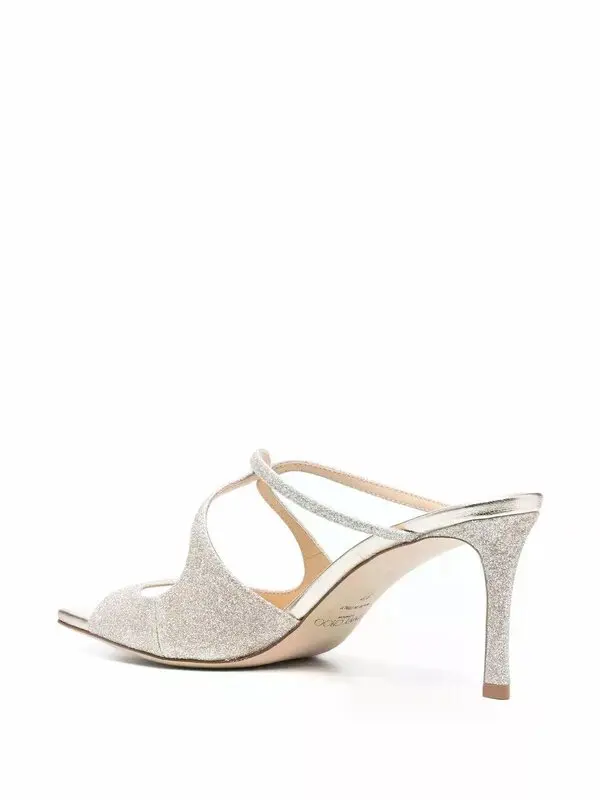 JIMMY CHOO 75mm Anise Sandals - Gold