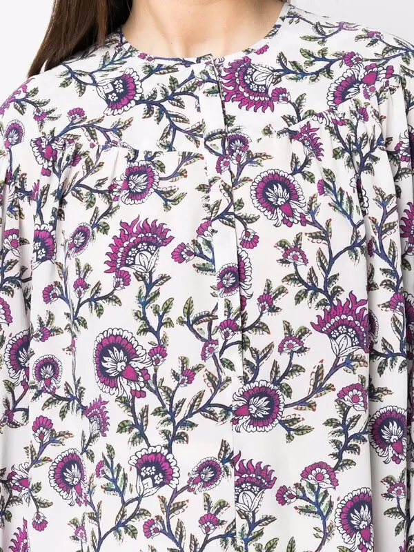 Isabel Marant Étoile Brunille Floral-print Blouse - White