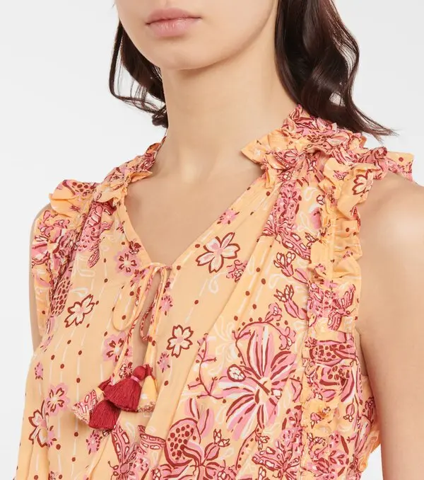 Poupette St Barth Triny Printed Minidress - Orange